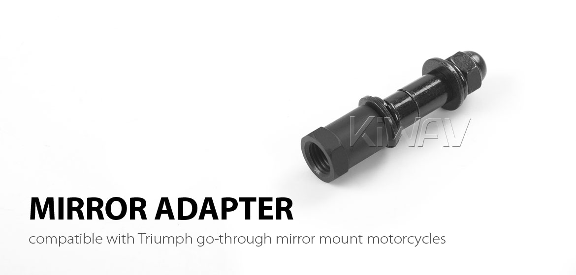 mirror adapters: M10 mirror adapter compatible with Triumph go-through ...