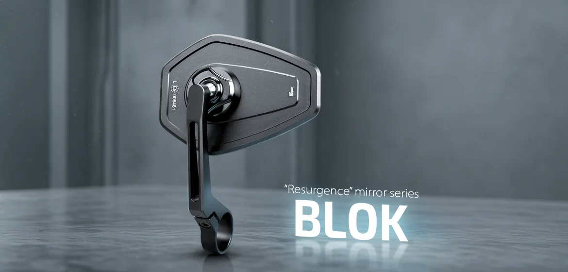 All Products: Blok black bar end mirrors a pair for 7/8, 1 Inch ...