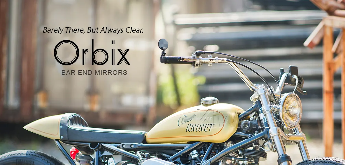 bar end mirrors: Orbix black motorcycle bar end mirrors a pair ...