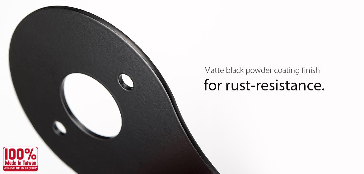 LED round tail light with black mounting bracket