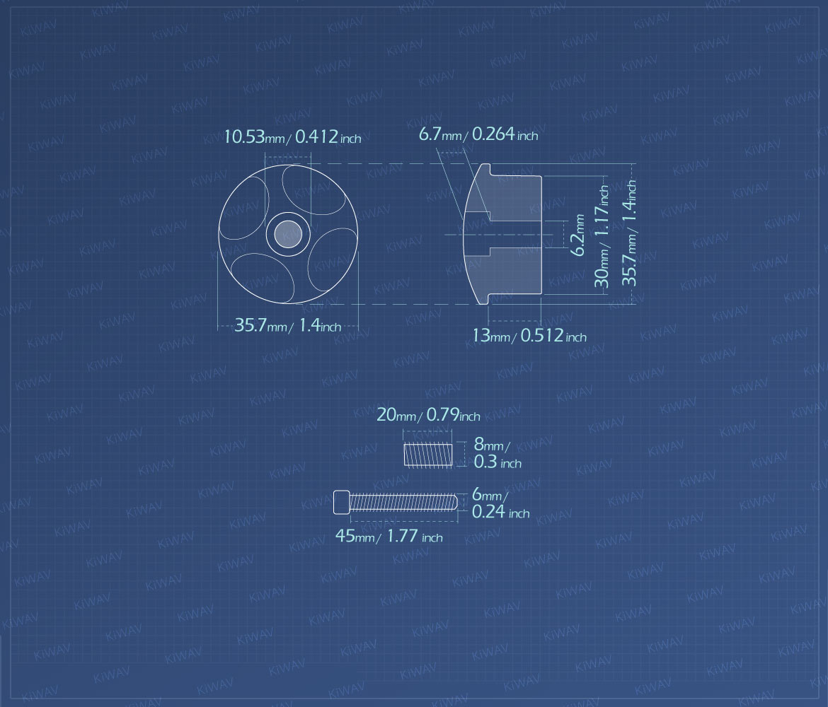 All Products: Colin bar end mirror adapter direct bolt-on M8 threaded ...